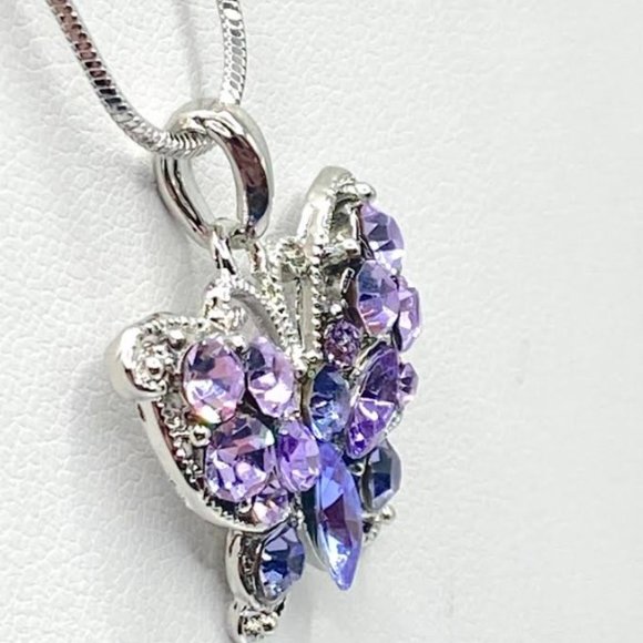 Jewelry | Purple Crystal Butterfly | Poshmark